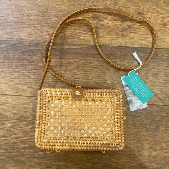 Bags | Rattan Small Rectangular Purse | Poshmark